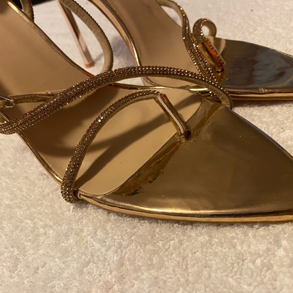 Miss Lola | Shoes | Brand New Rose Gold Heels By Miss Lola Heel Height ...